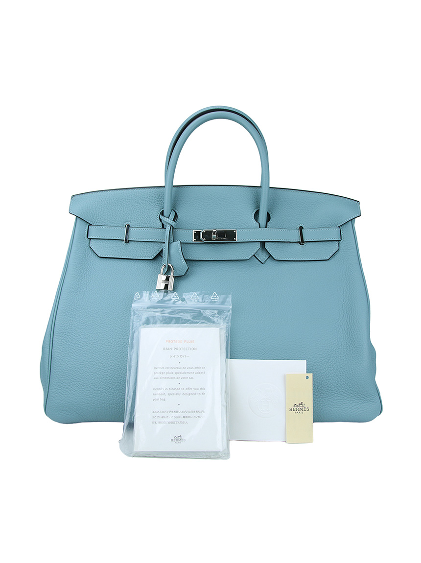 Bolsa Hermès Birkin Azul Claro 40 Original - BCH201 | Etiqueta Única