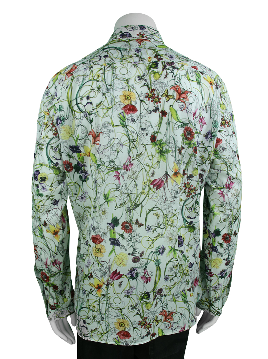 Camisa Gucci Slim Florida Masculina Original - DAK1 | Etiqueta Única