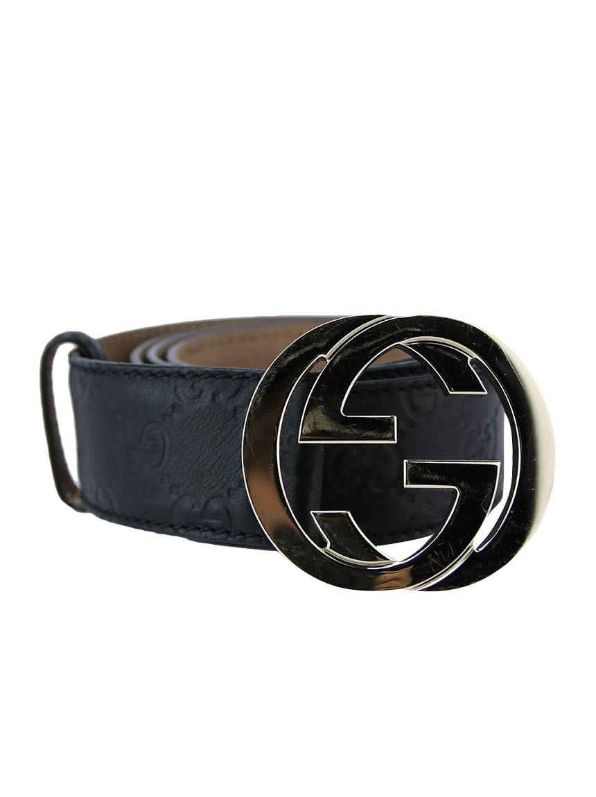 Cinto Gucci Guccissima Preto Original - CRW8 | Etiqueta Única